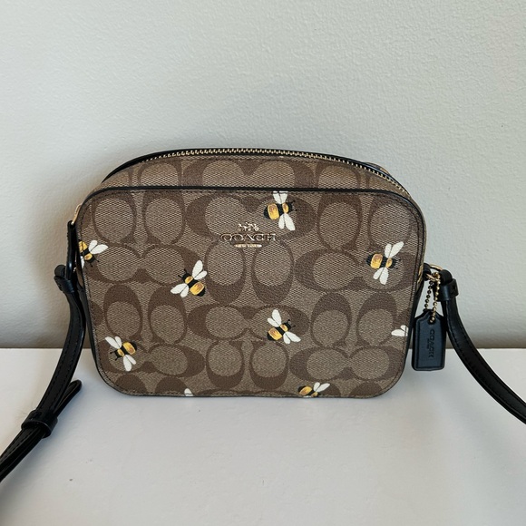 Coach | Bags | Coach Mini Camera Crossbody Bag In Signature Canvas With ...
